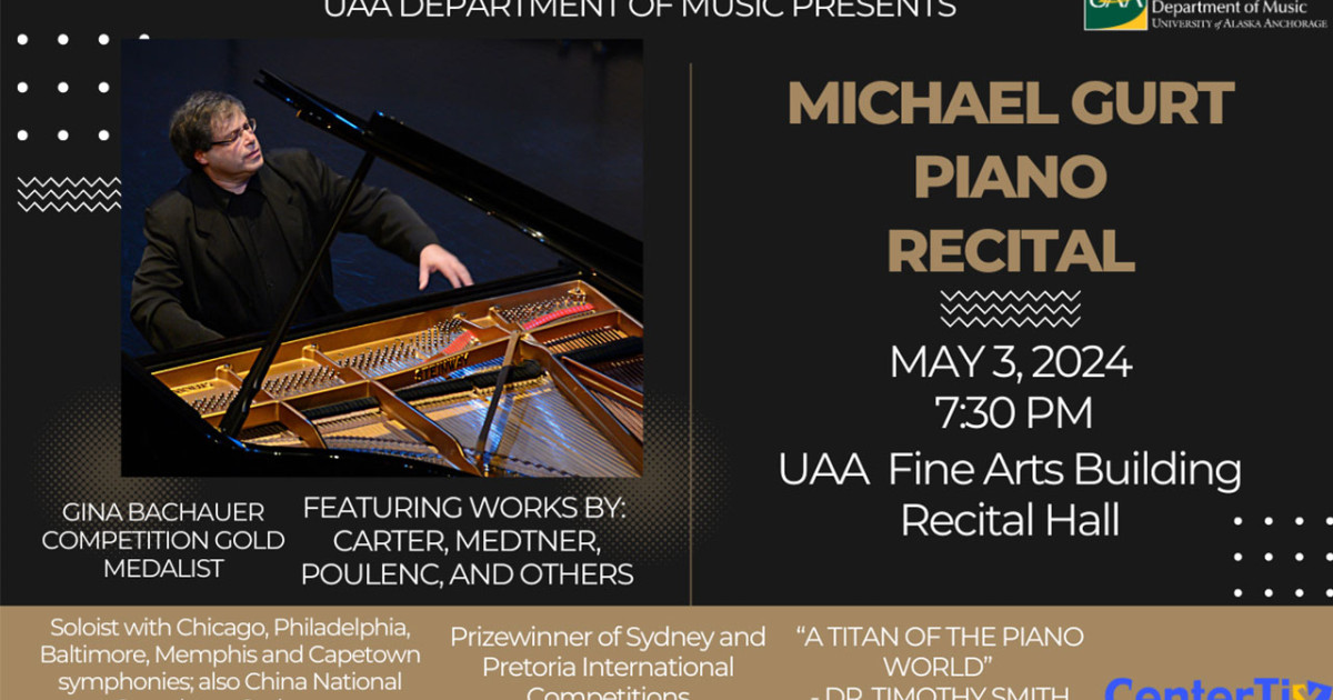 Michael Gurt Piano Recital :: CenterTix