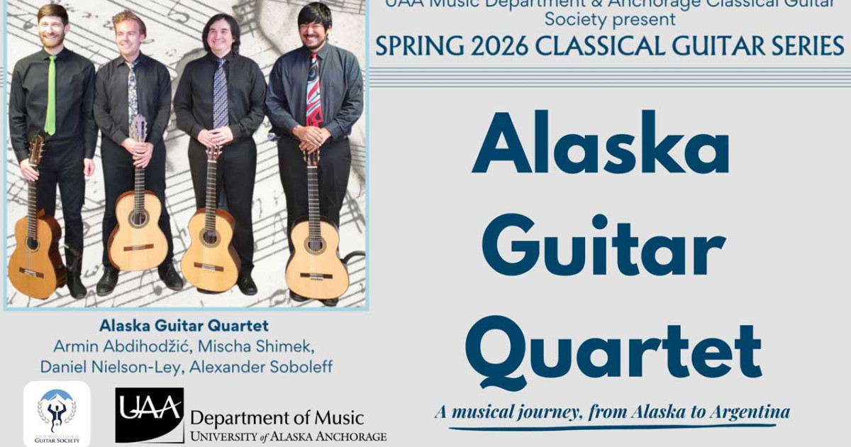 Alaska Guitar Quartet: Rhythms of the World in Four Guitars :: CenterTix